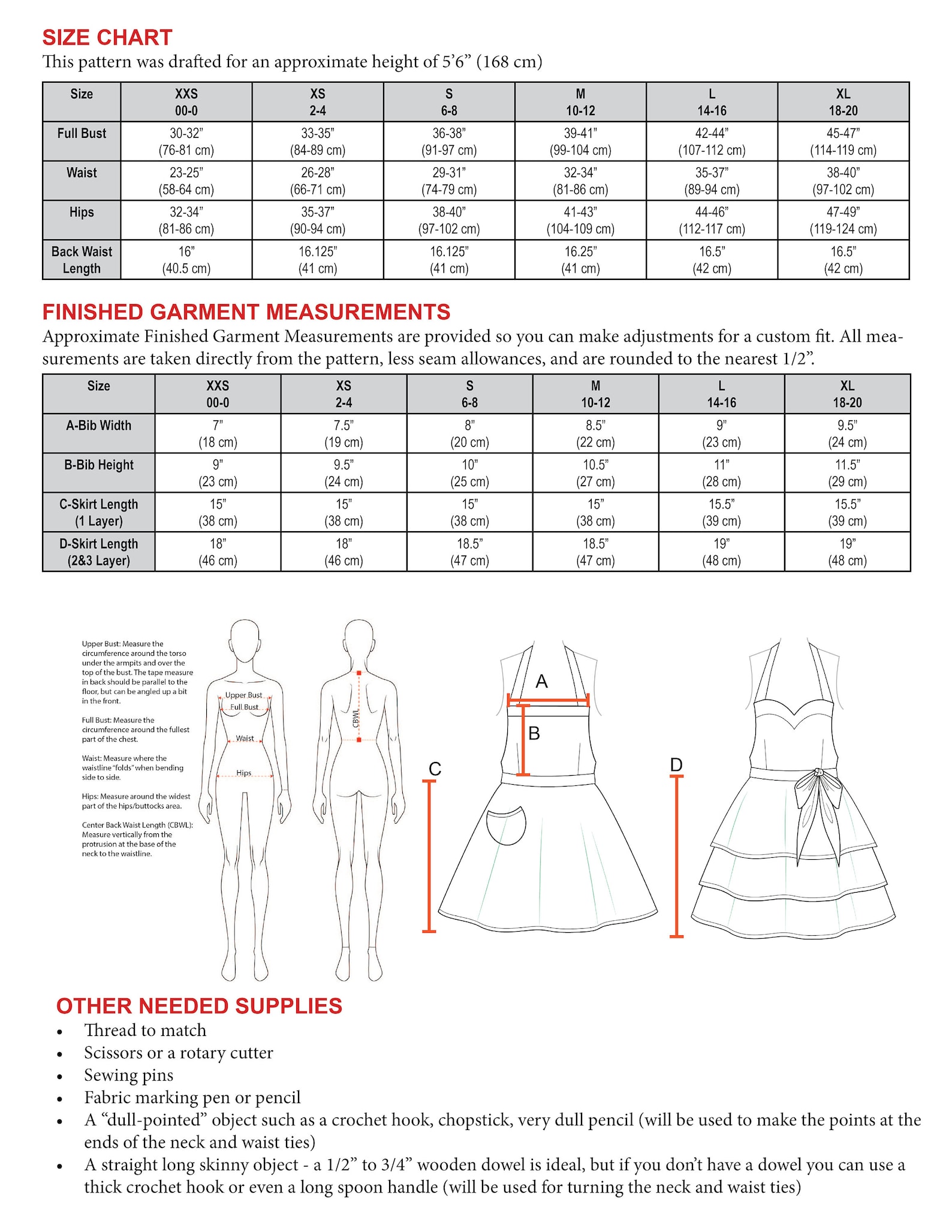 Apron Pattern PDF Women's Full and Half the LUSCIOUS LAYERS Instant ...