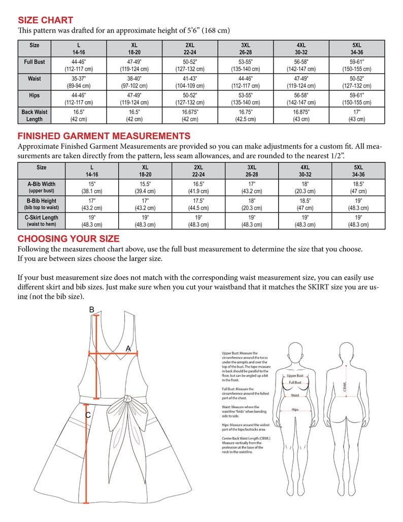 Plus Size Apron Sewing Pattern PDF Women's Full & Half Instant Download ...