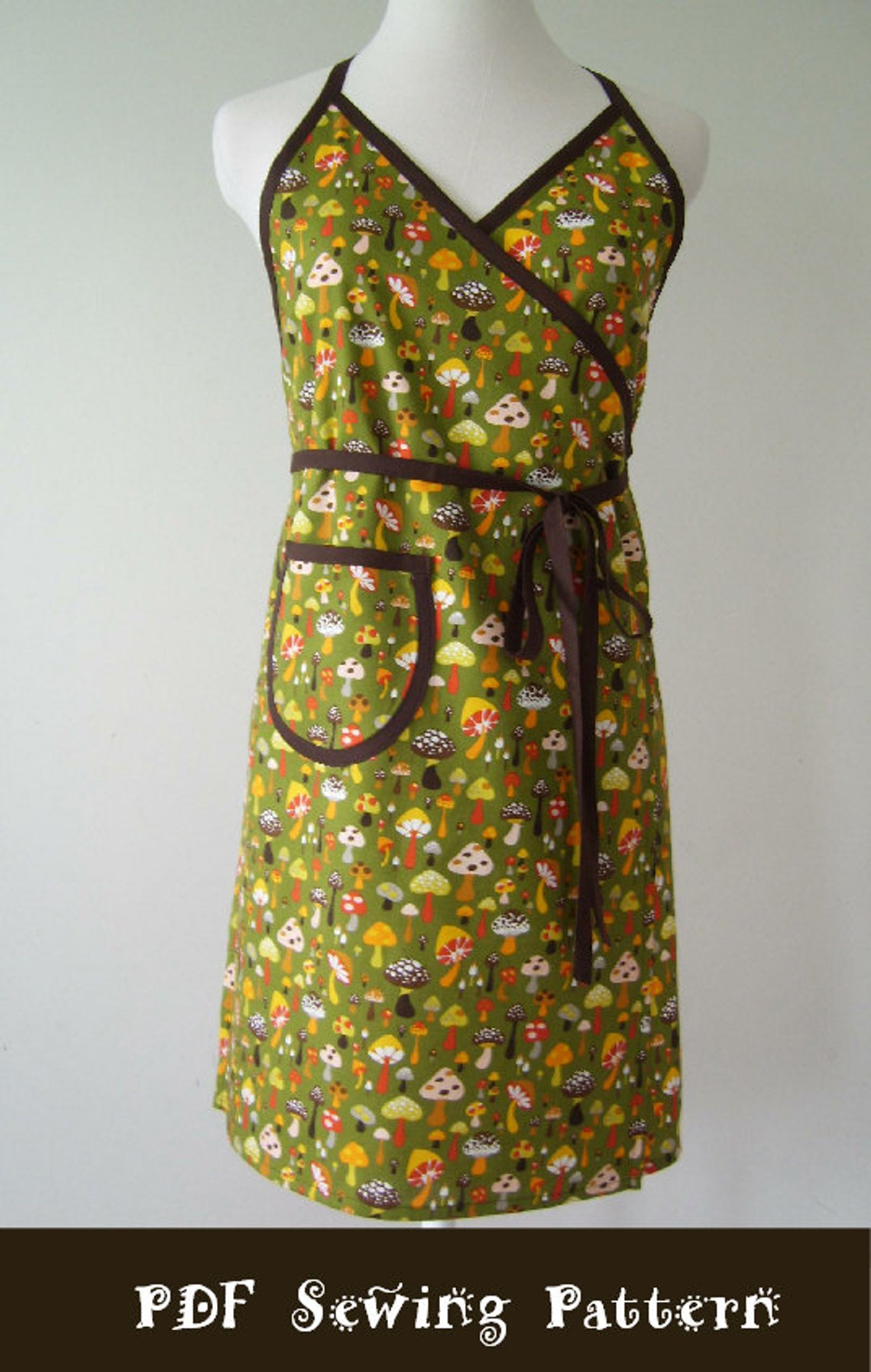 Easy Sewing Pattern PDF Women's Apron Full and Half the - Etsy