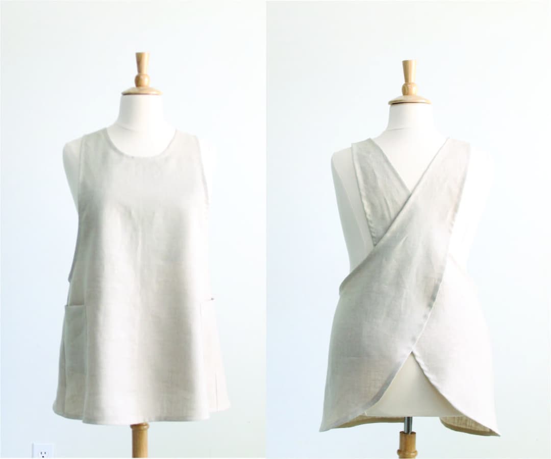 Japanese Apron Sewing Pattern PDF - the BACK WRAP Curvy / Plus ...