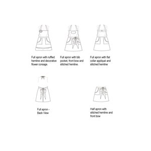 Plus Size Curvy Apron Sewing Pattern PDF Women's Full and Half - the ...