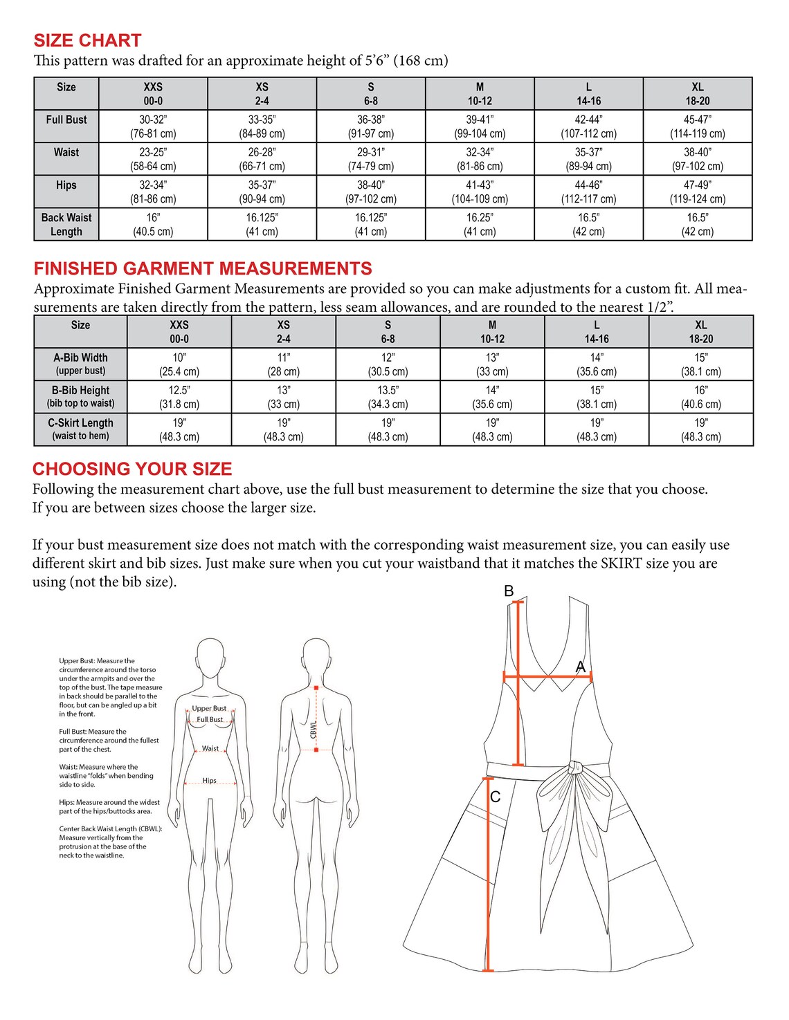 Apron Pattern PDF Women's Full and Half - the COQUETTE - Instant ...