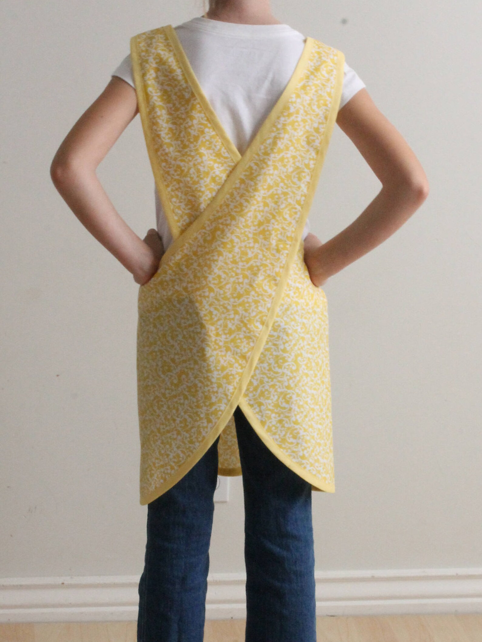 Japanese Apron Sewing Pattern PDF the BACK WRAP Child's - Etsy
