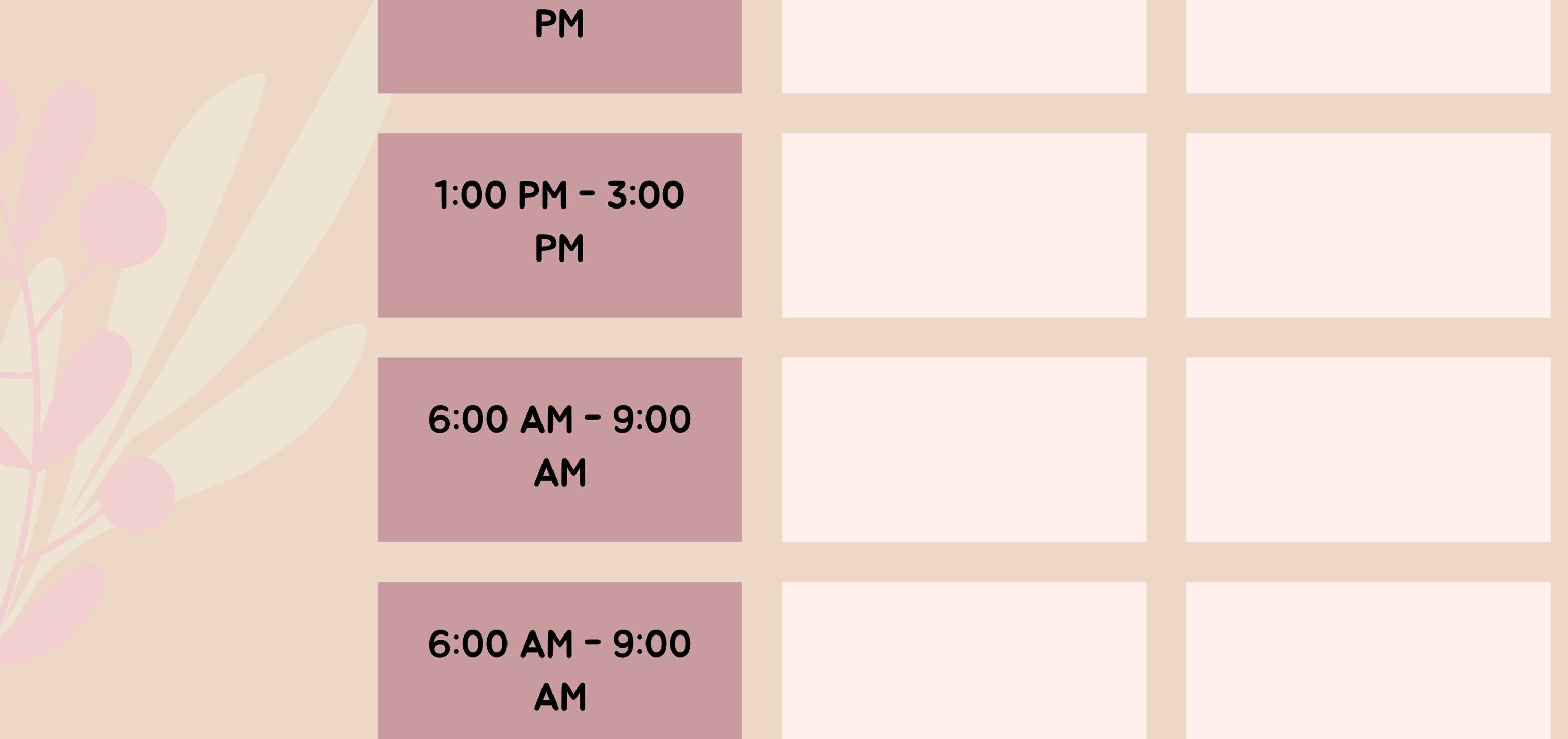 Aesthetic Pastel Timetable - Etsy