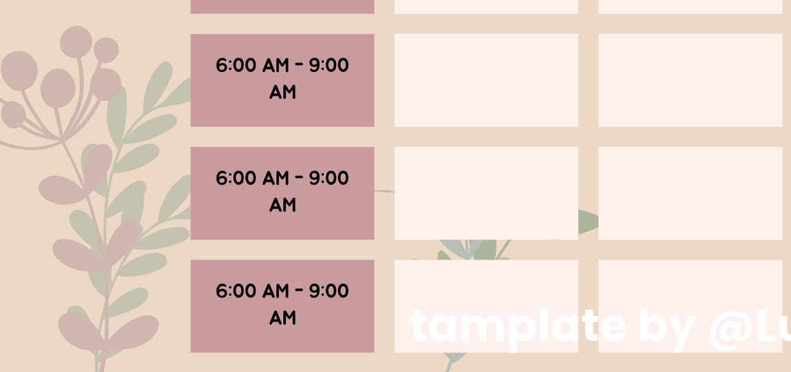 Aesthetic Pastel Timetable - Etsy