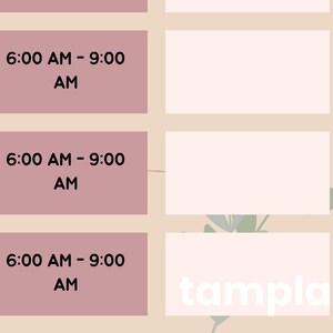 Aesthetic Pastel Timetable - Etsy