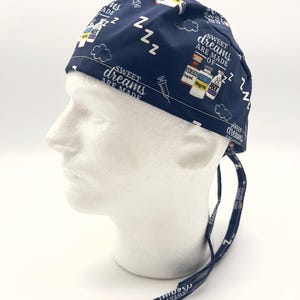 Anesthesia Scrub Cap, Men’s Surgical Cap, CRNA Scrub Cap, Terry Cloth ...
