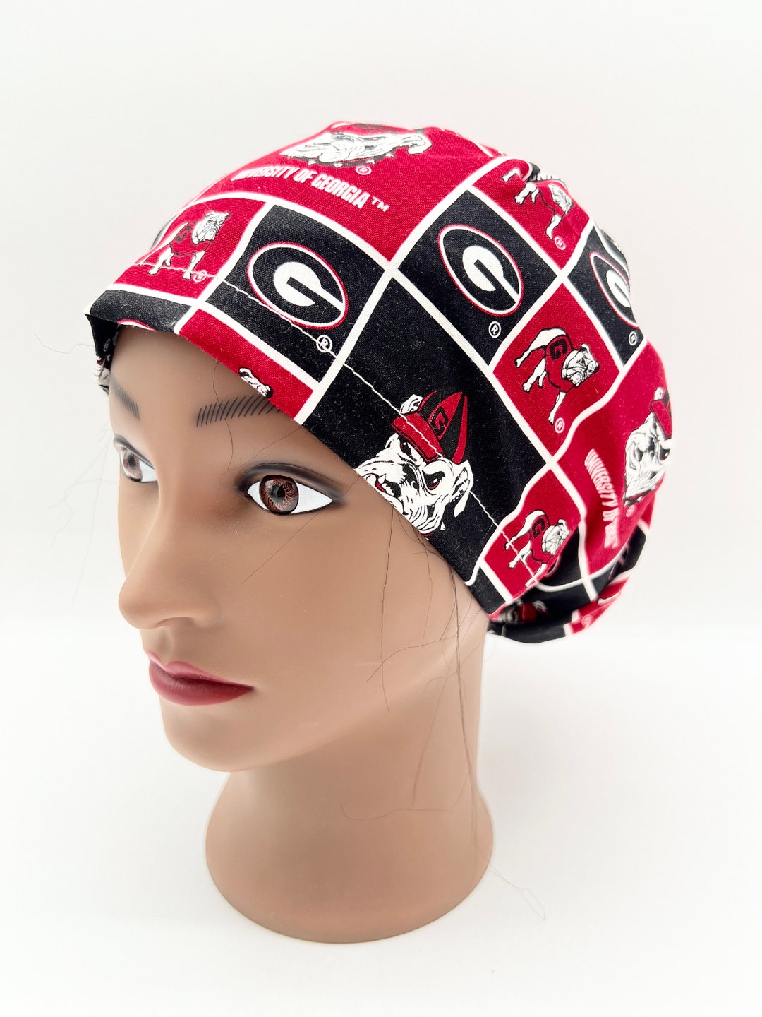 Bulldogs Scrub Cap, University Georgia Scrub Cap, Euro Bulldogs Scrub ...
