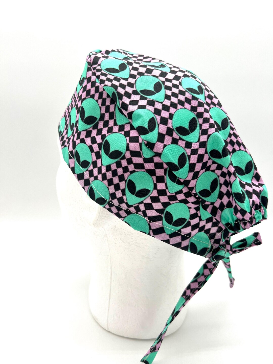 Area 51 Alien Scrub Cap: UFO Surgical Hat, Satin Lining Option - Etsy