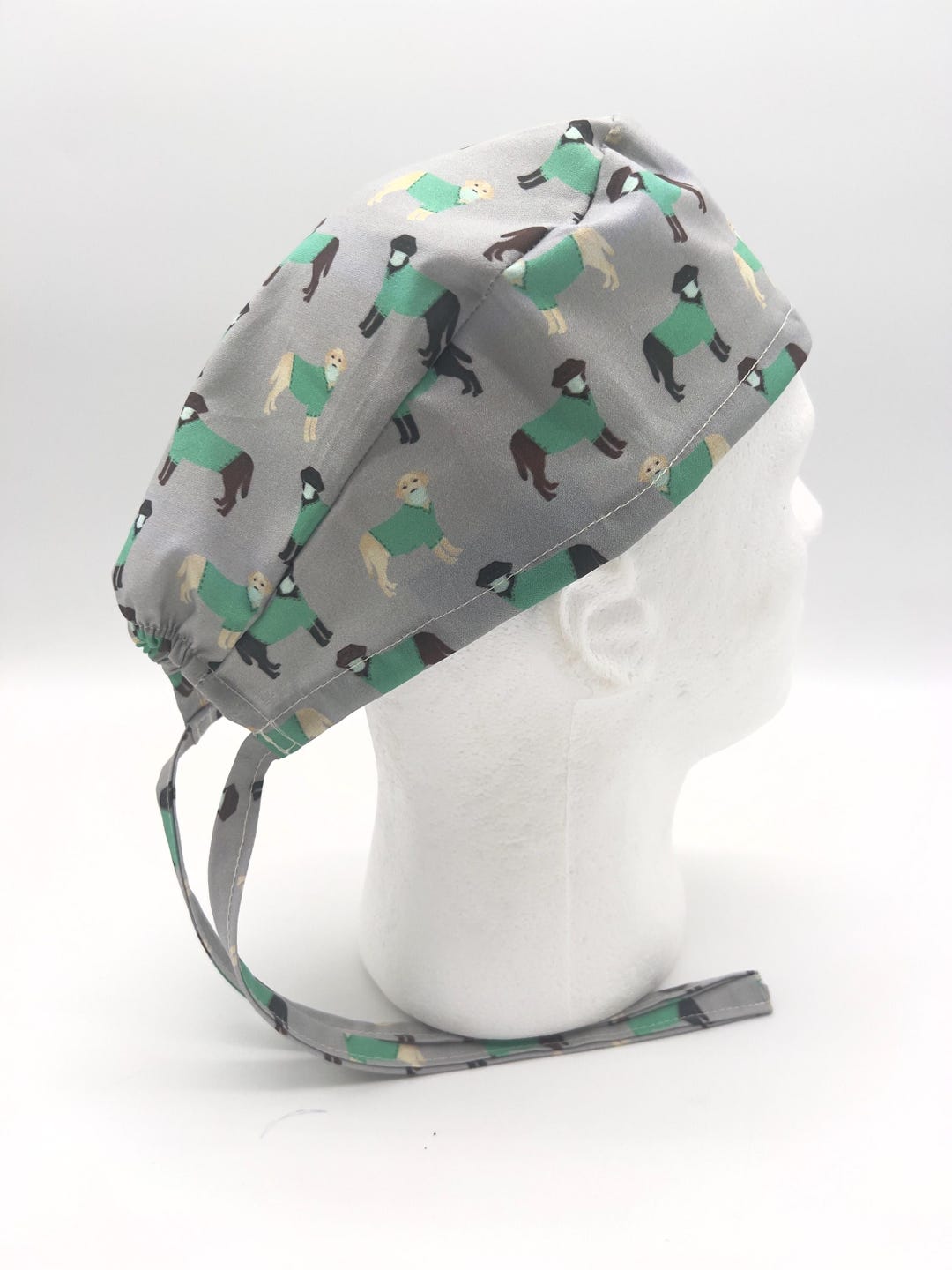 Lab to the Rescue, Lab in Scrubs, Lab Scrub Cap, Men’s Surgical Cap ...