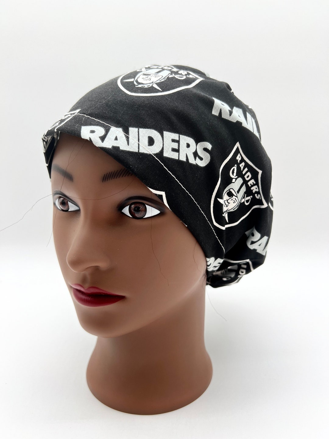 Raiders Scrub Cap, Euro Scrub Cap, Ponytail Scrub Cap, Raiders Gift ...