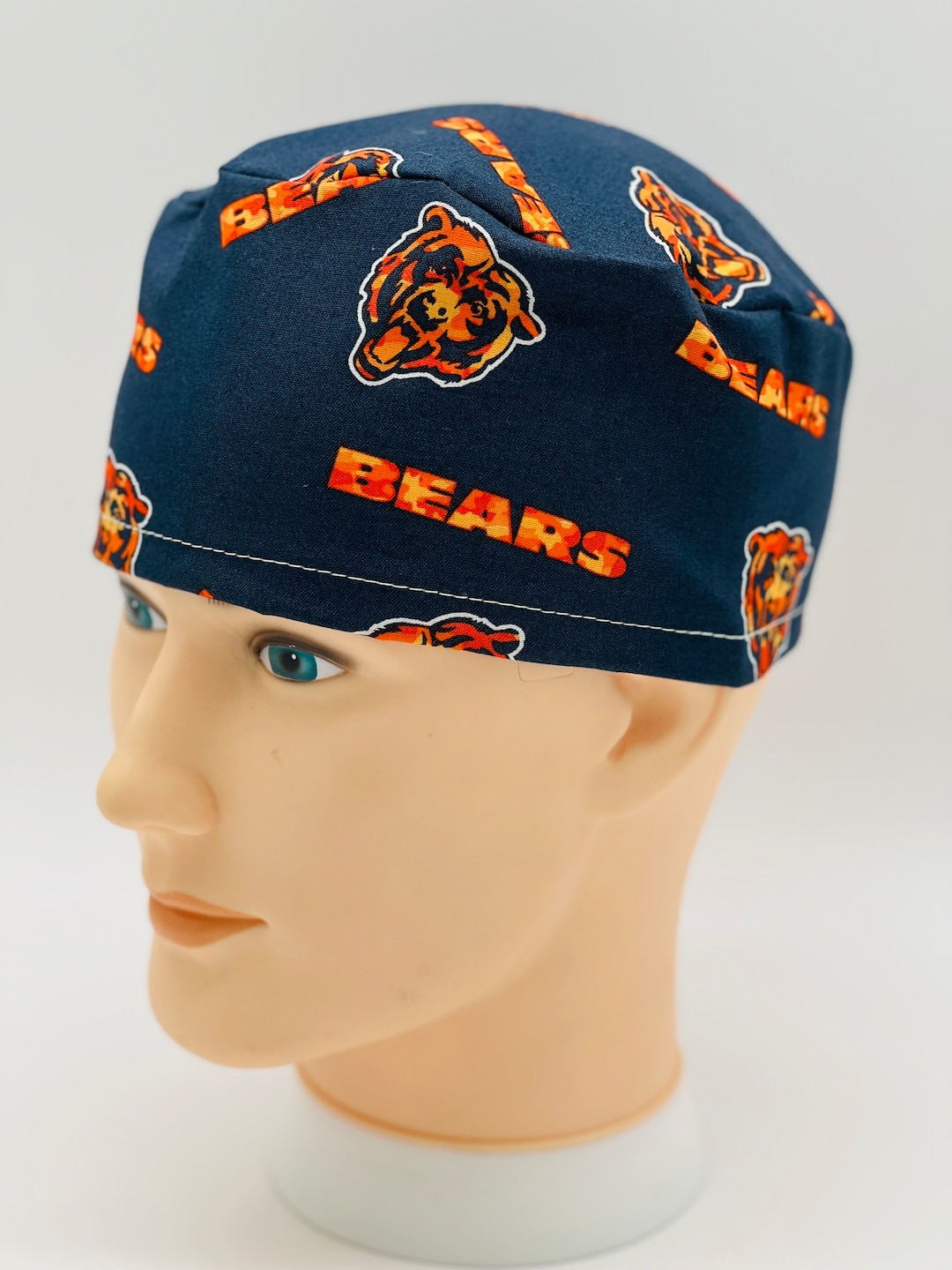 Chicago Bears Scrub Cap, Surgical Scrub Cap, Bears Scrub Cap, Four ...