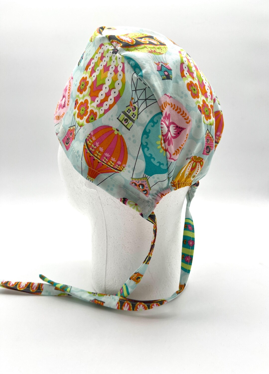 Hot Air Balloon Womens Scrub Cap, Surgical Scrub Cap, Scrub Cap for ...