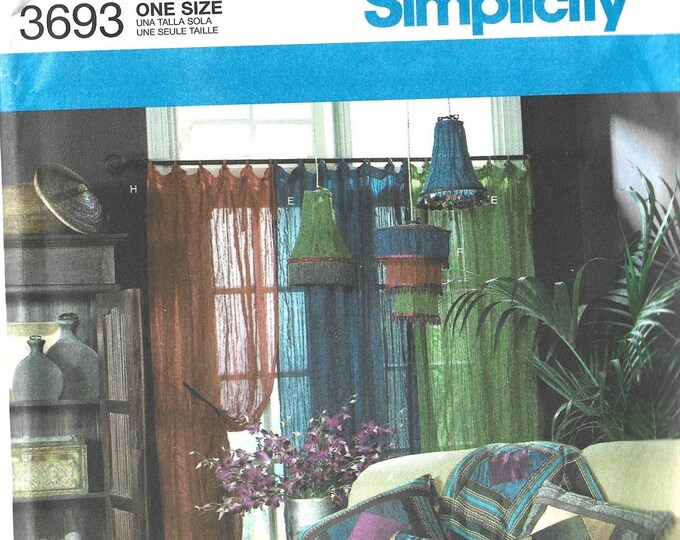 Simplicity Home Decor Sewing Pattern 3693 Designs by Andrea Schewe ...