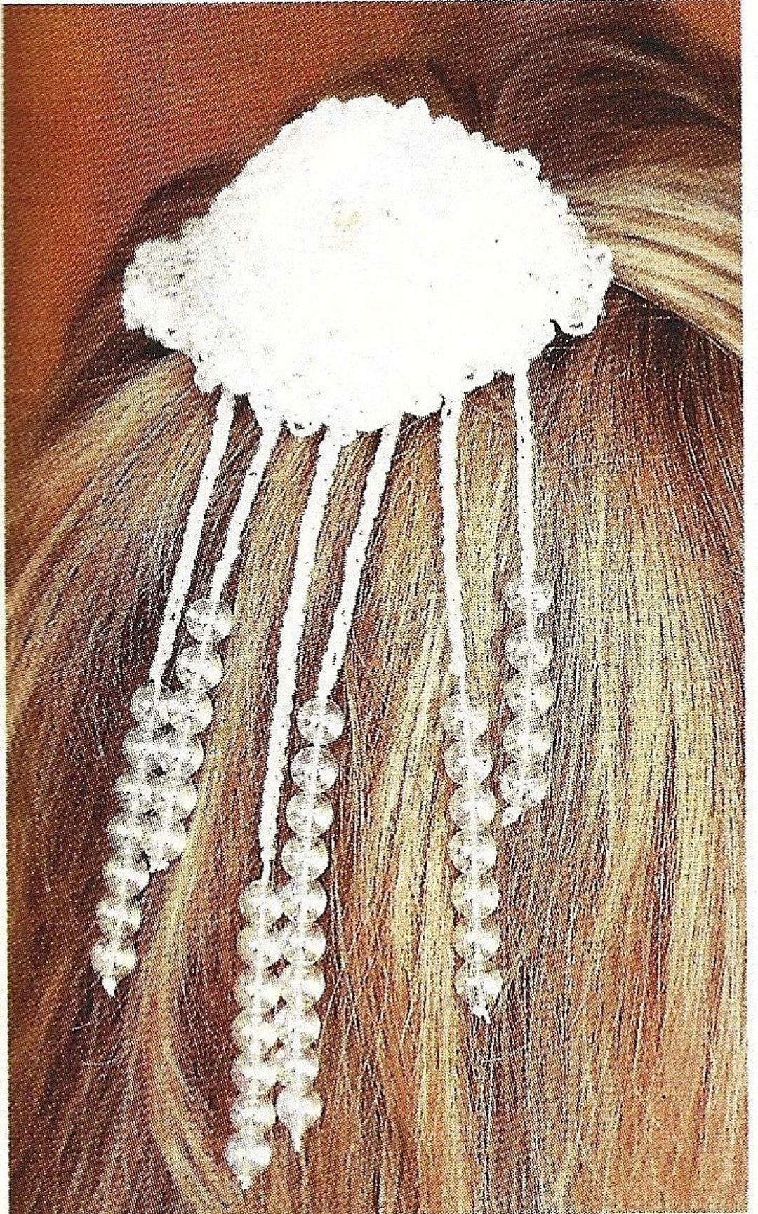 Vintage Crochet Bridal Barrette Digital Pattern - Etsy