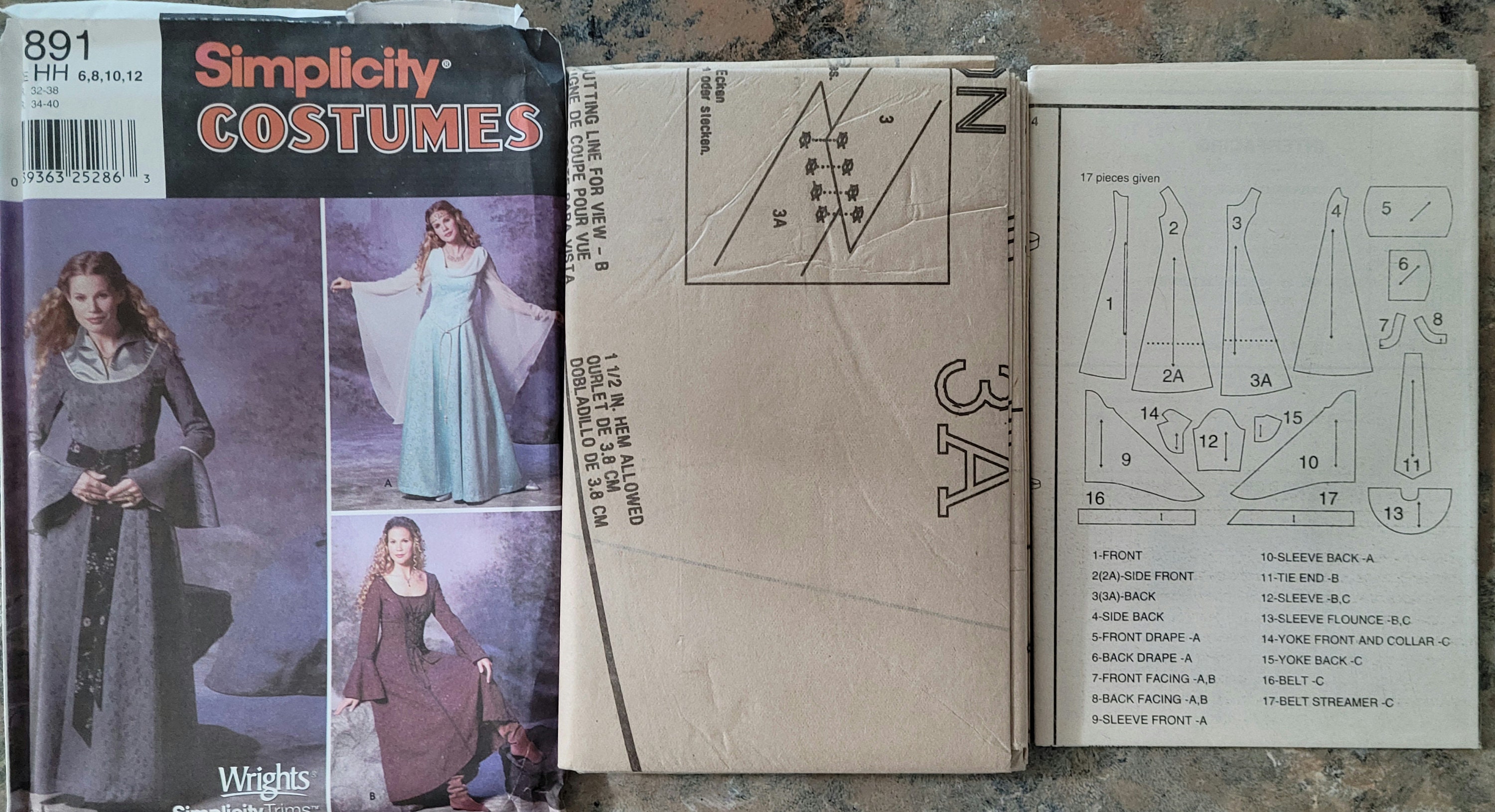 Simplicity Vintage Sewing Pattern 9891 for Women Lord of the - Etsy