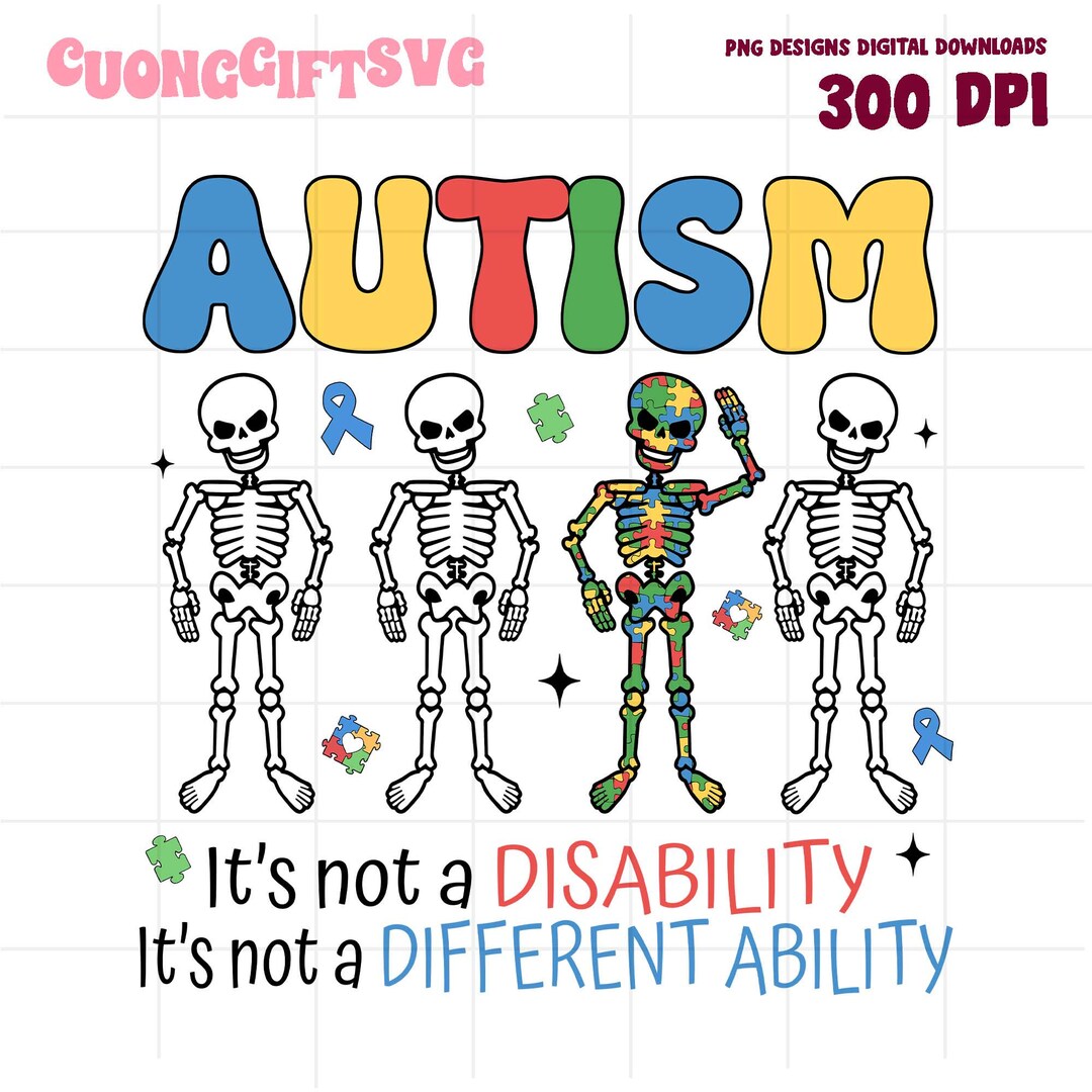 Autism Its Not a Disability Its a Different Ability Png, Autism ...