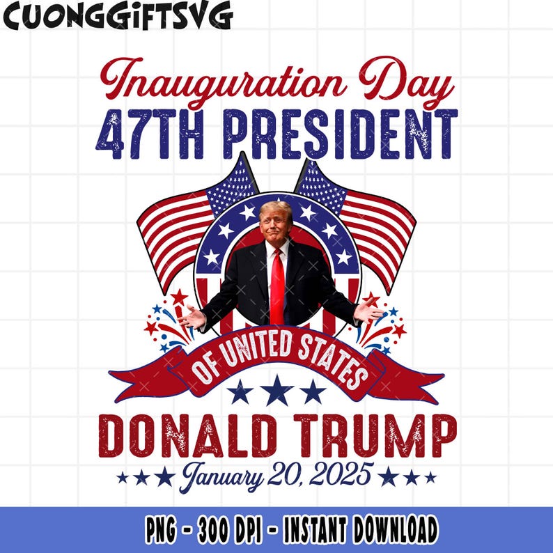 Donald Trump Inauguration Day 2025 Png, 47th US President Inauguration ...