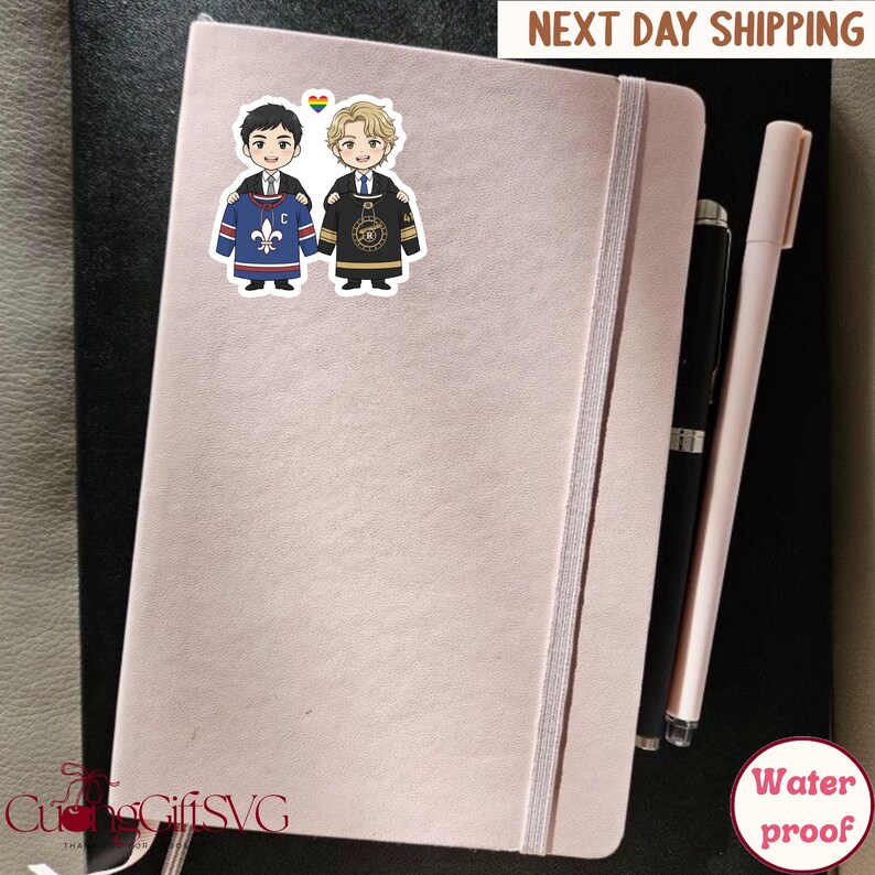 Hollander & Rosanov Sticker Heated Rivalry, Team Hollanov, LGBT Hockey ...