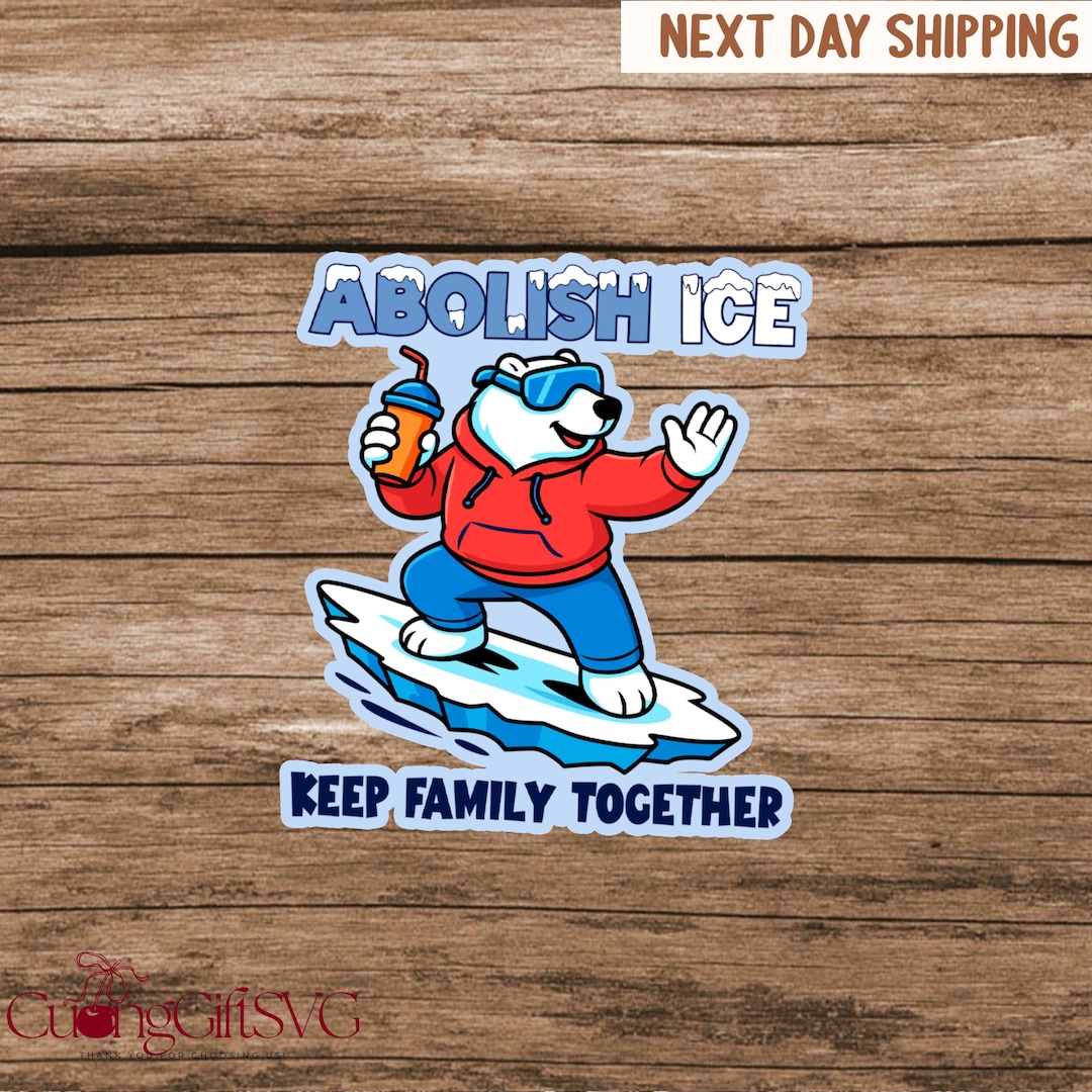 Abolish ICE Sticker, No One is Illegal Decal, Human Rights Activist ...