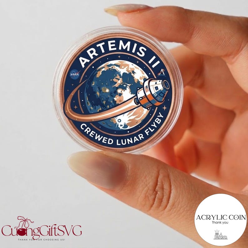 Artemis II Mission Commemorative Coin, NASA Space Exploration Gift ...