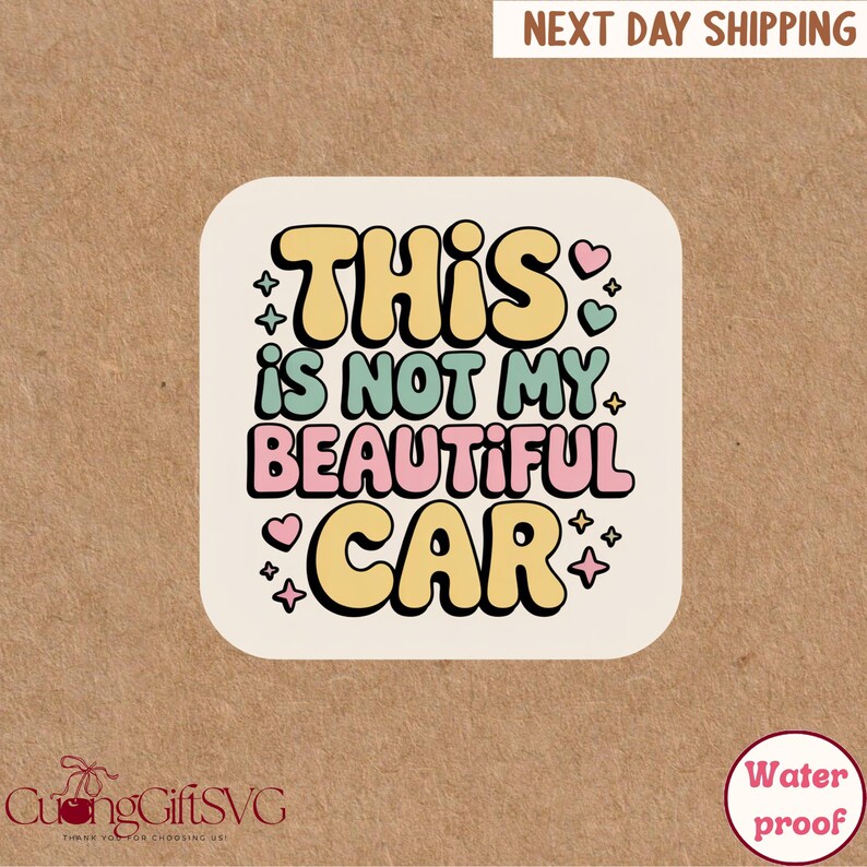 This is Not My Car Bumper Sticker Funny, Weird Car Sticker Decals - Etsy