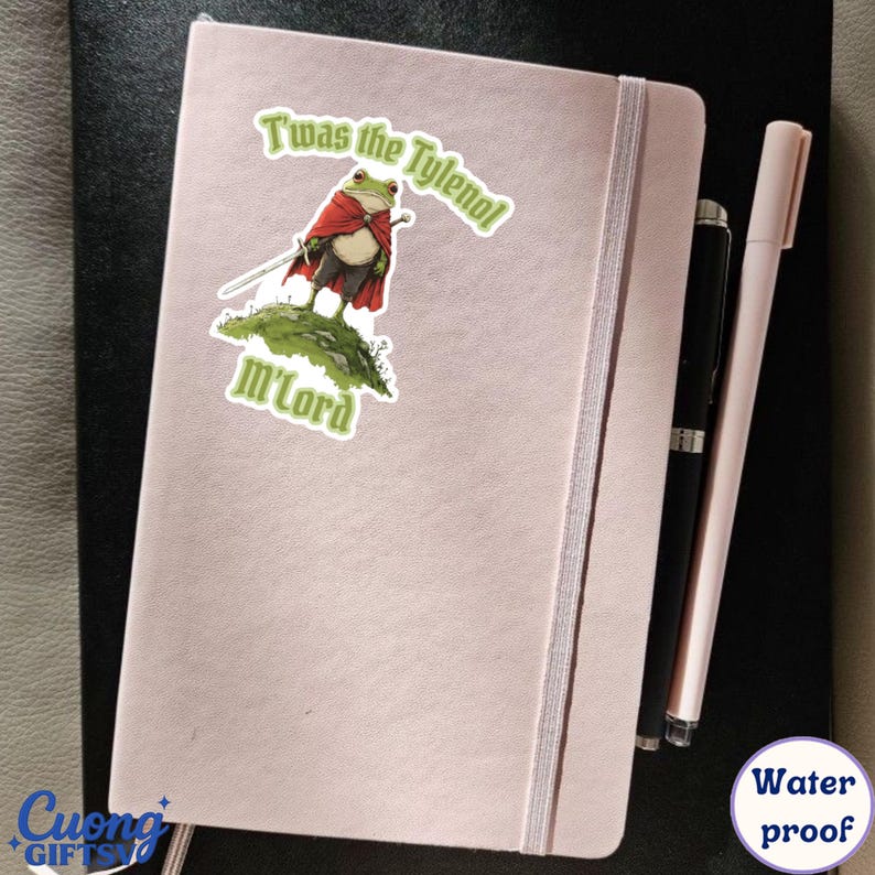 Twas the Tism Frog Wizard Sticker. Funny Autism Sticker, Autism Gift ...