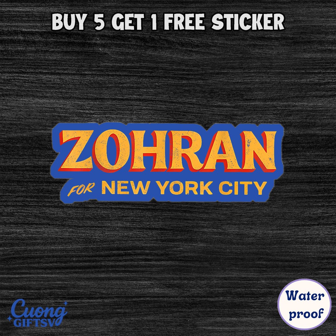 Zohran Mamdani NYC Mayor Sticker/car Magnet,2025 Campaign Decal ...