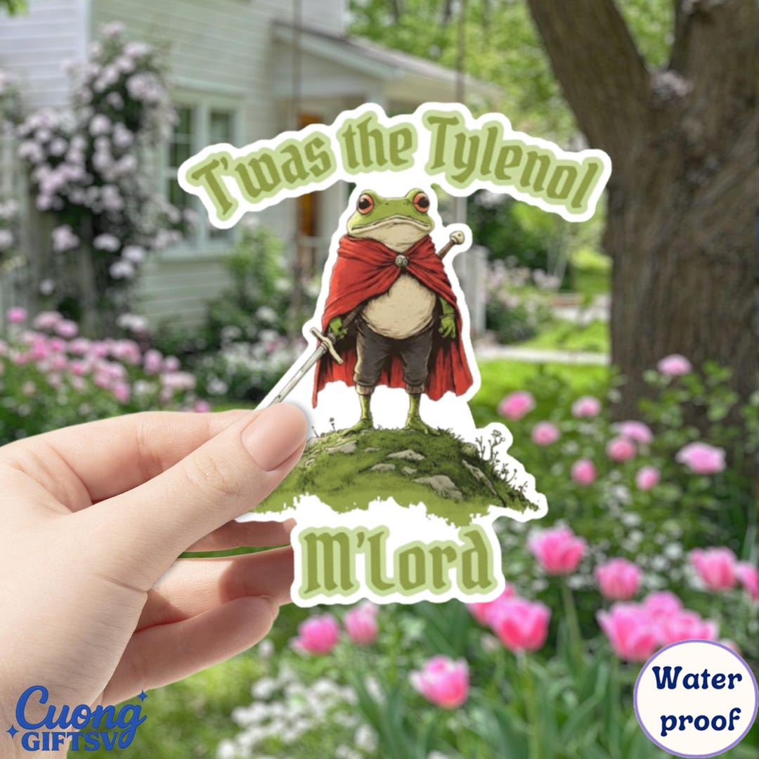 Twas the Tism Frog Wizard Sticker. Funny Autism Sticker, Autism Gift ...