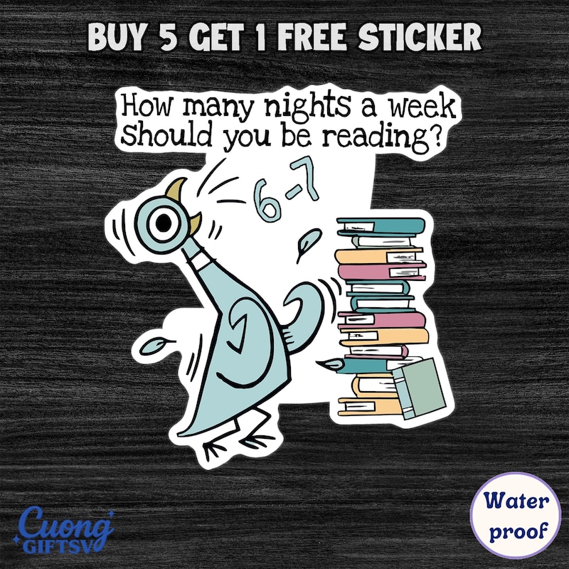 6 7 Reading Stickers - Etsy