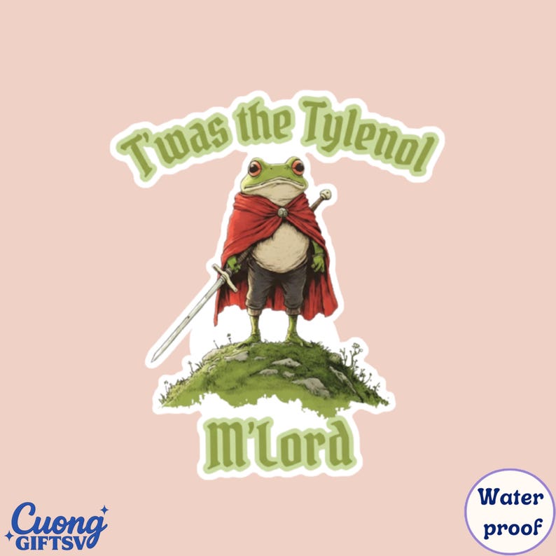 Twas the Tism Frog Wizard Sticker. Funny Autism Sticker, Autism Gift ...