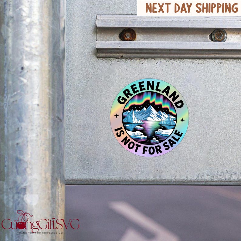 Sticker Le Groenland n'est pas à vendre, Sticker iceberg arctique ...