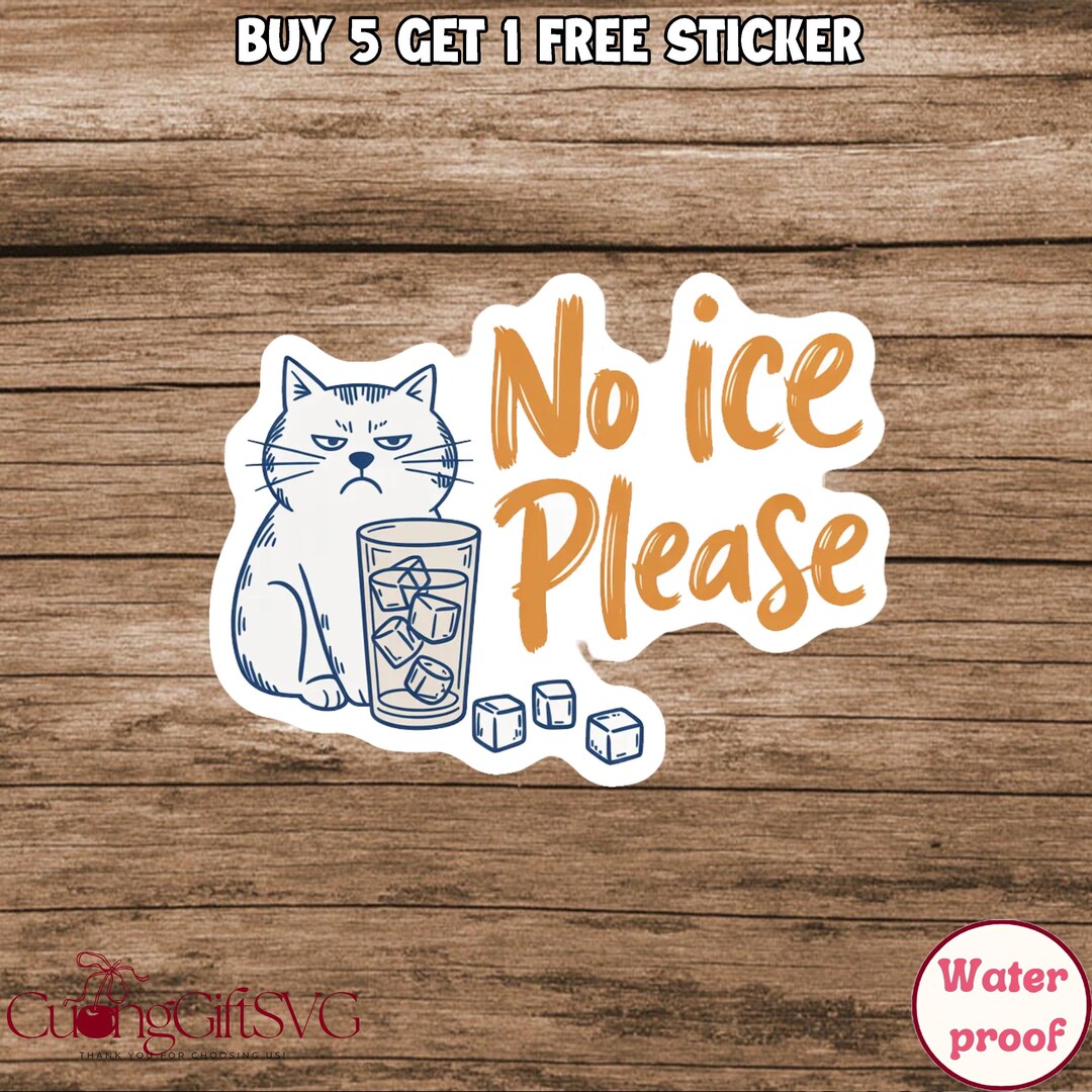 No ICE Please Cat Sticker/car Magnet, Abolish ICE Sticker, Anti ICE ...
