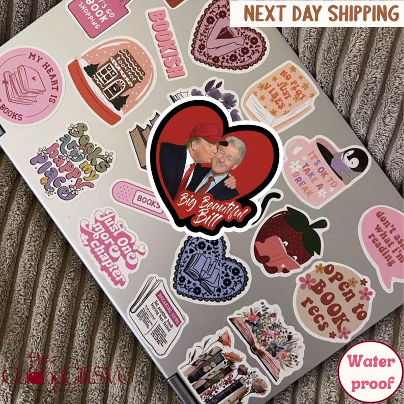 Big Beautiful Bill Clinton Anti Trump Sticker/car Magnet,blowing Bubba ...