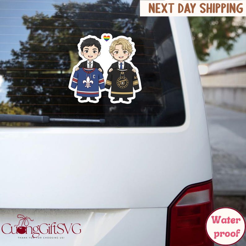 Hollander & Rosanov Sticker Heated Rivalry, Team Hollanov, LGBT Hockey ...