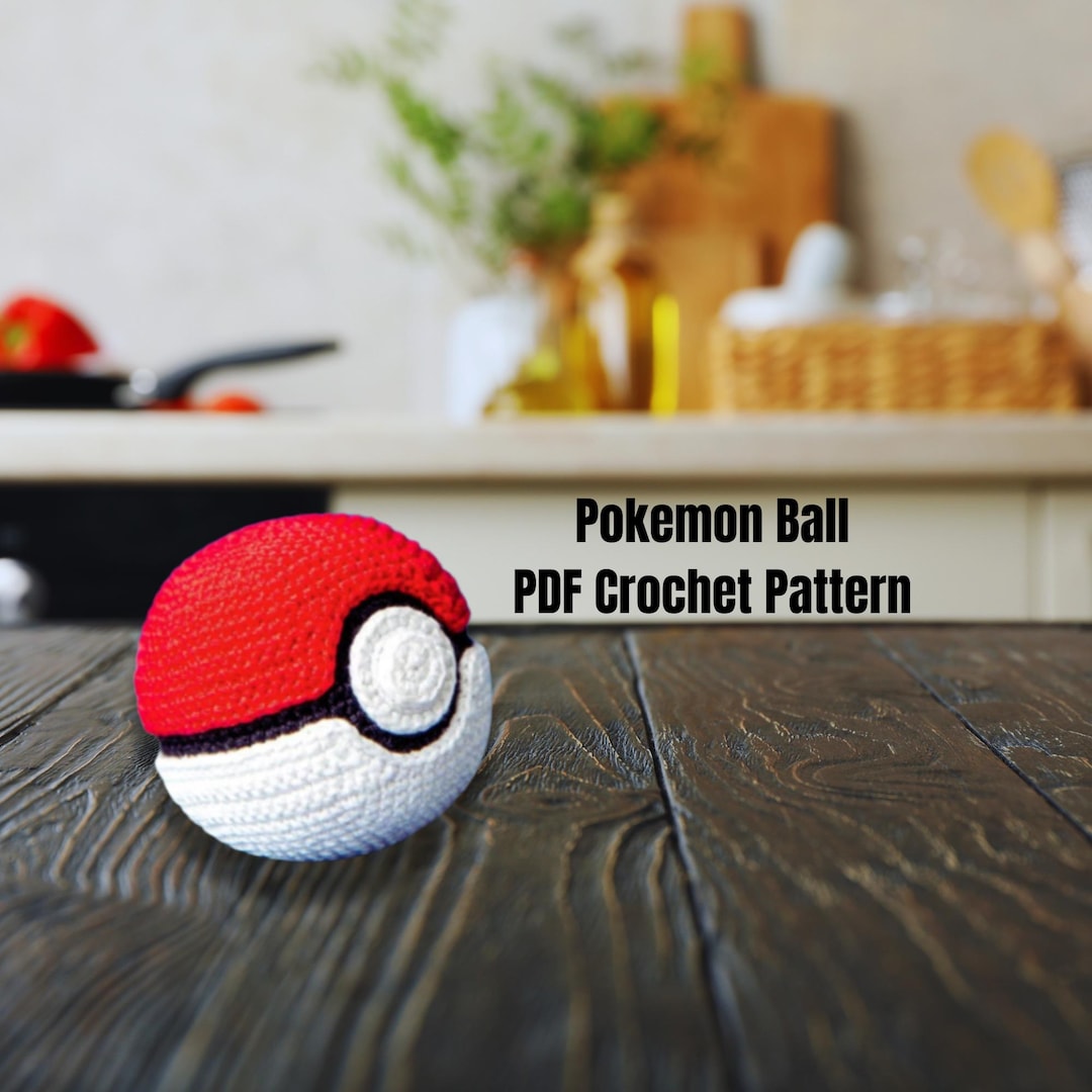 Pokémon Ball Crochet Pattern, DIY Crochet Poké Ball, Amigurumi Poké ...