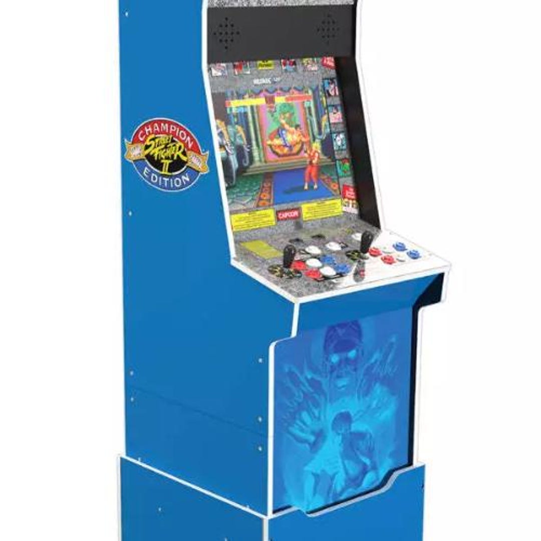 Arcade1up Street Fighter™ II Big Blue Arcade Machine – Classic Fighting ...