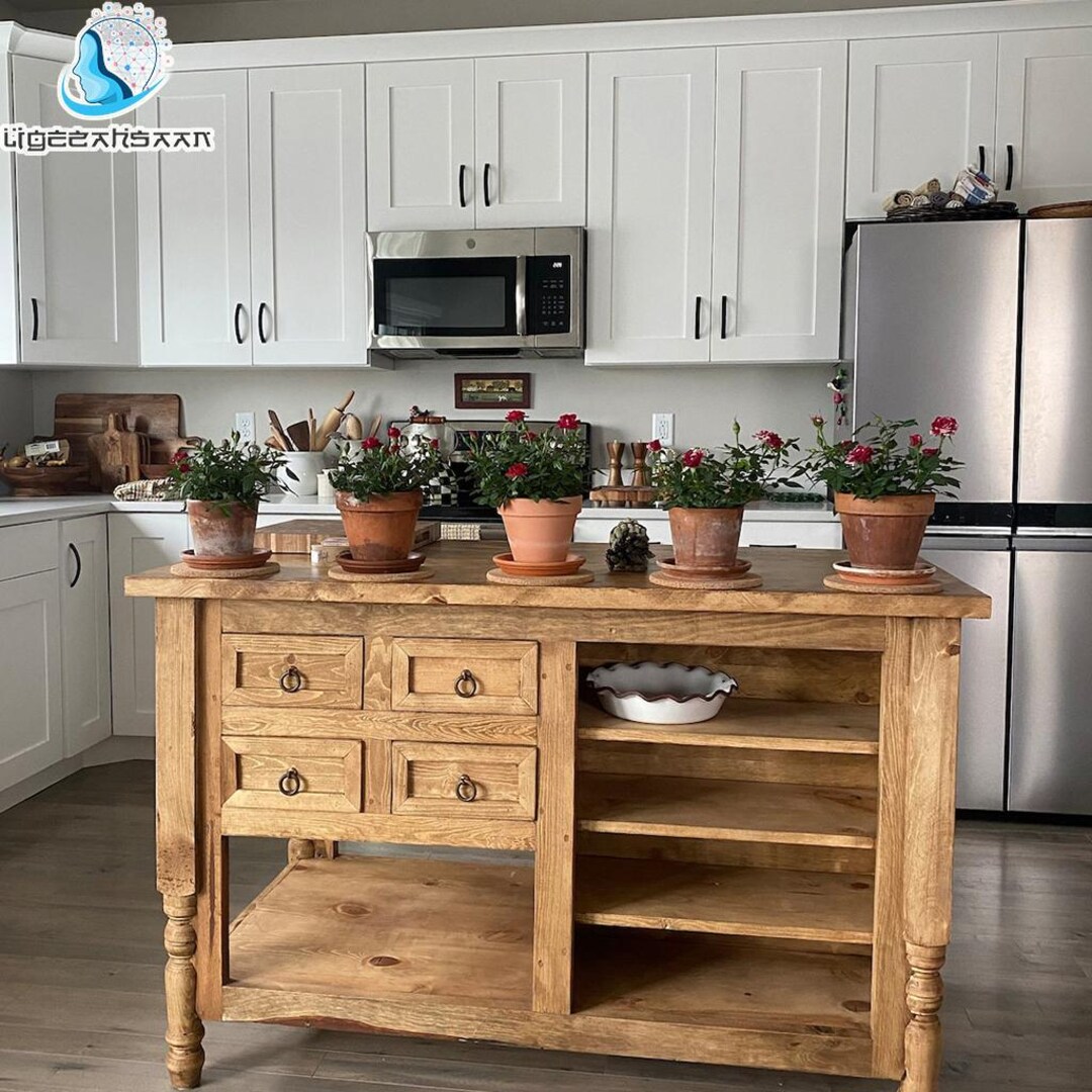 Kitchen Island | Cooper Kitchen Island - Etsy
