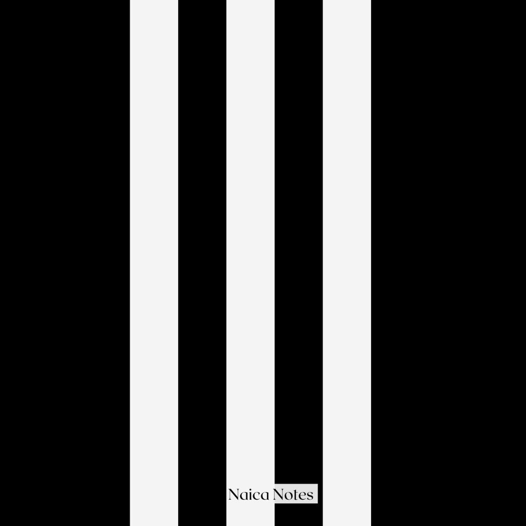 Bold Stripes Dashboard – Vertical Black and White Stripes – 280g Linen ...