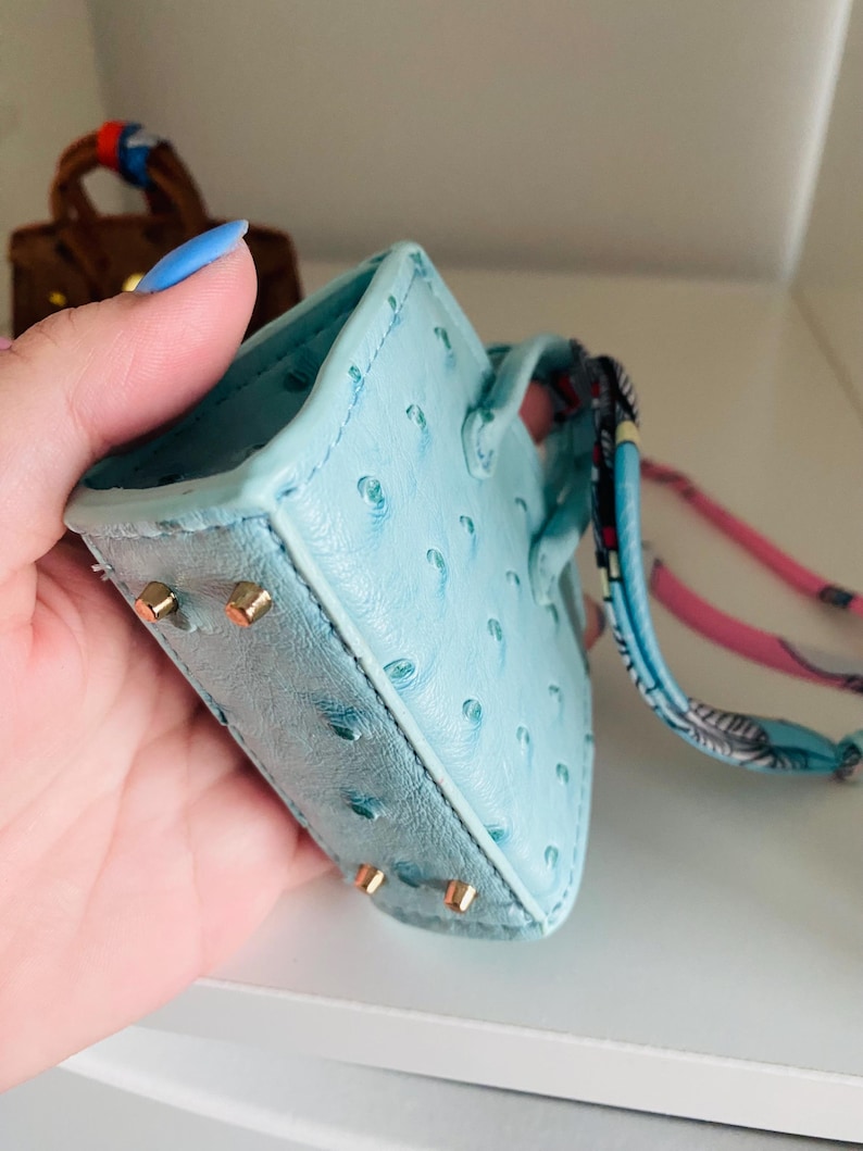Mini Bag Charm for Handbag | Tiny Coin Purse for Keys, Airtag, Coins ...