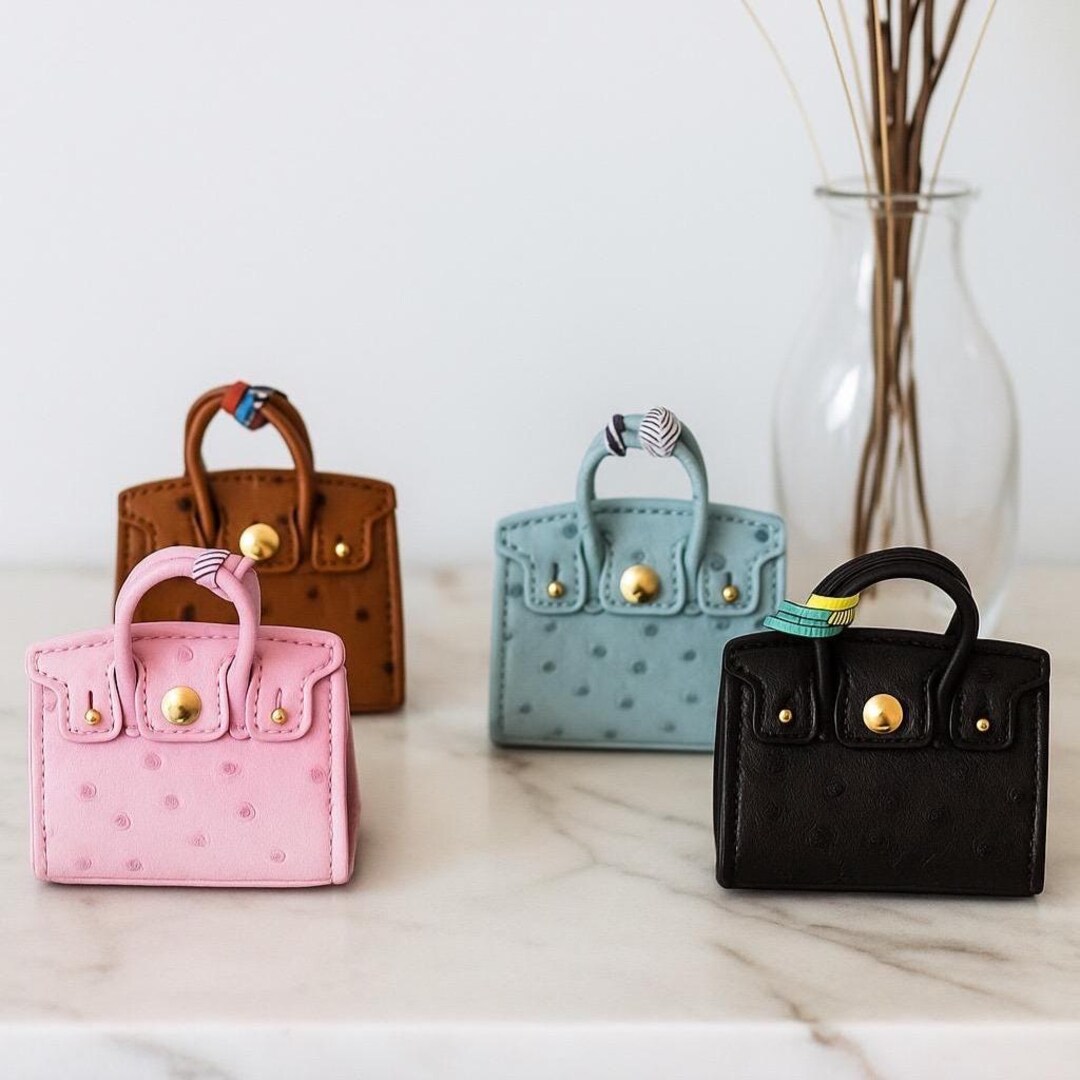 Mini Bag Charm for Handbag | Tiny Coin Purse for Keys, Airtag, Coins ...