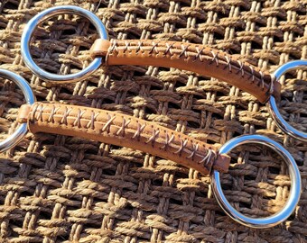 Leather Boucher Snaffle Bit - Etsy