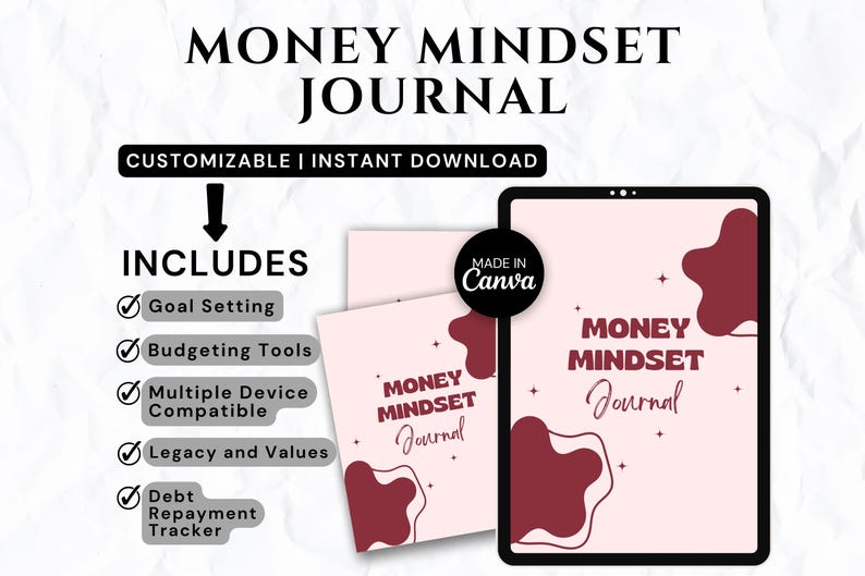 Printable Money Mindset Journal: Transform Your Financial Future PDF ...