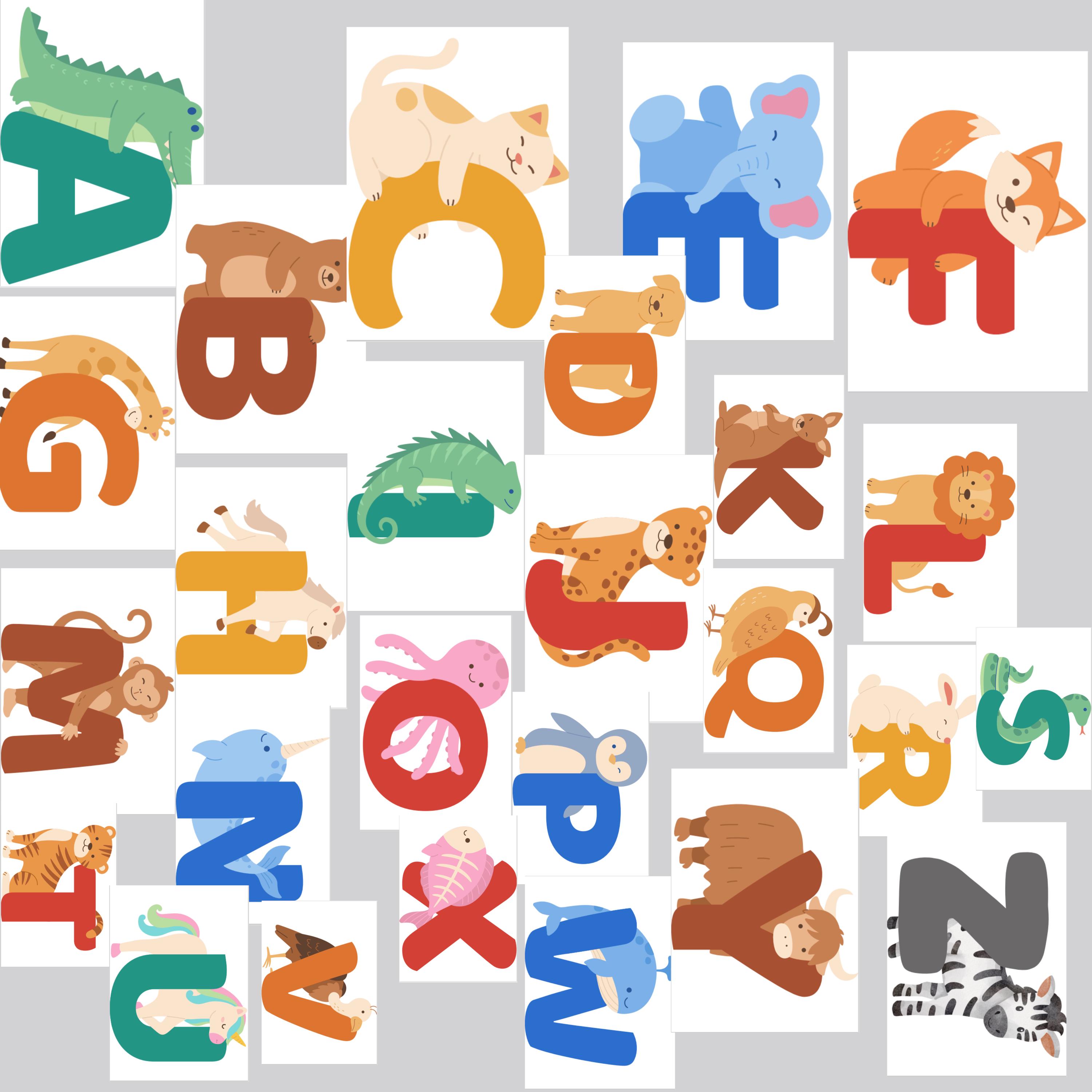 Digital Alphabet Flashcards, Printable Worksheets, Tracing Charts ...