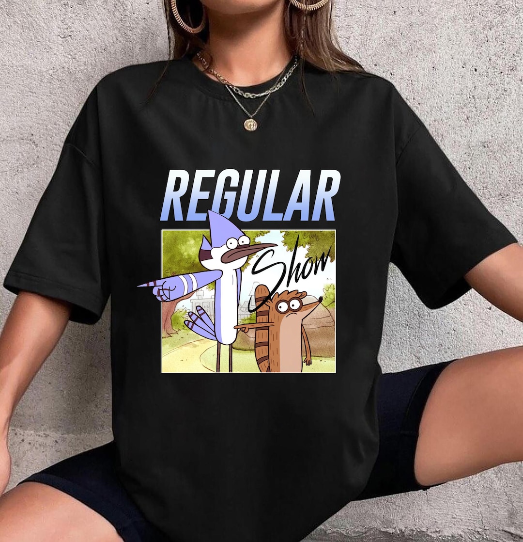 Regular Show Mordecai and Rigby T-shirt, Regular Show Shirt Fan Gifts ...