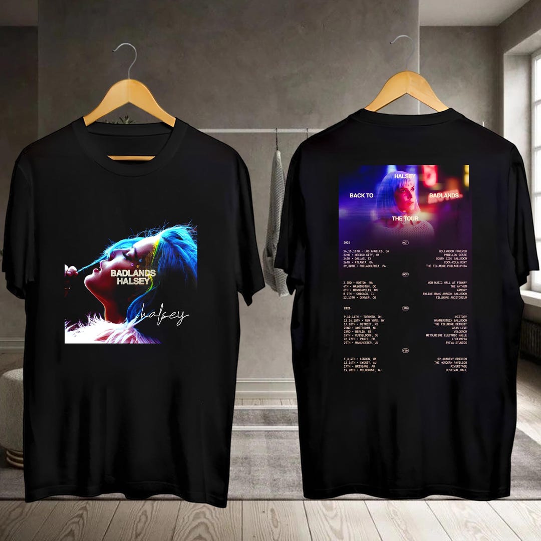 Halsey Back to Badlands Tour 2025 Shirt, Halsey 2026 Tour Shirt, Halsey ...