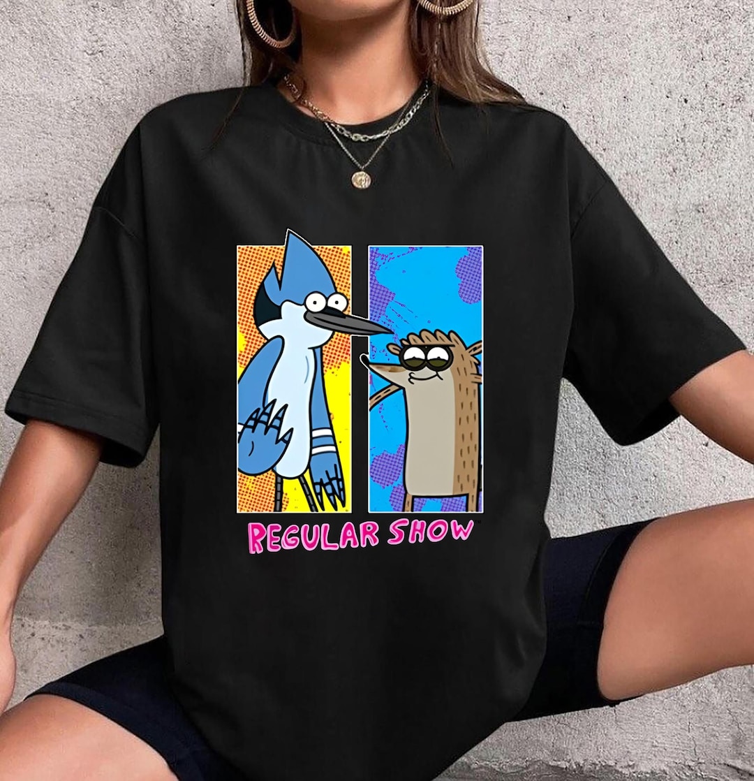 Regular Show Say Hi With Mordecai and Rigby T-shirt, Regular Show Shirt ...