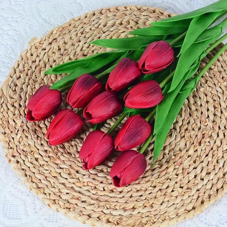 Real Touch PU Tulip Flowers: DIY Wedding & Home Decor - Etsy
