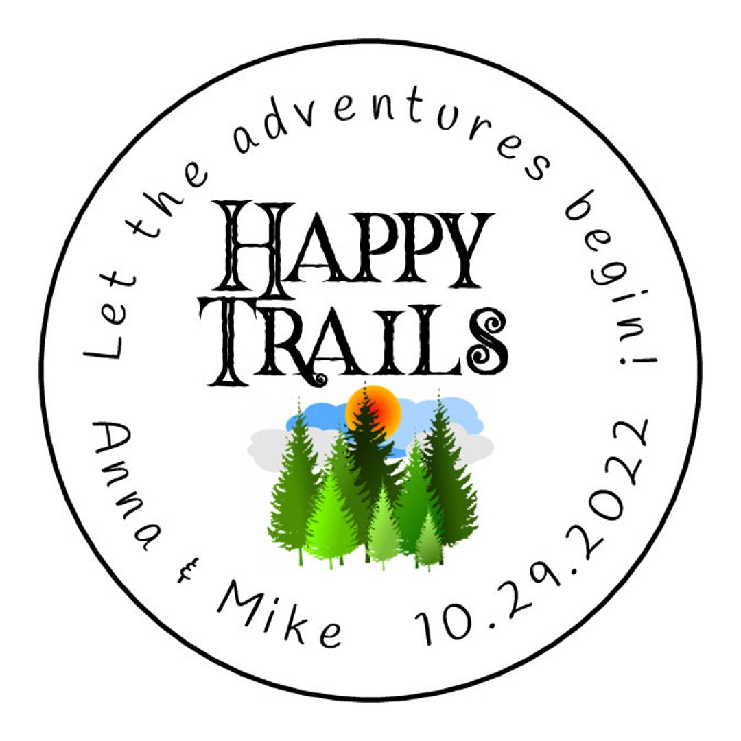Happy Trails Party Favors | Sets of 36 Going Away , Retirement, Travel ...