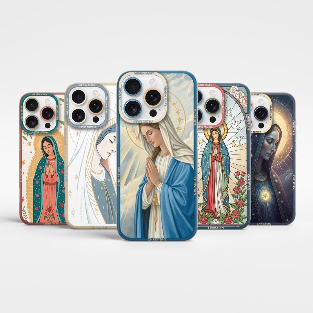Christian Phone Case Virgin Mary Cover for Samsung S25ultra, S24fe ...
